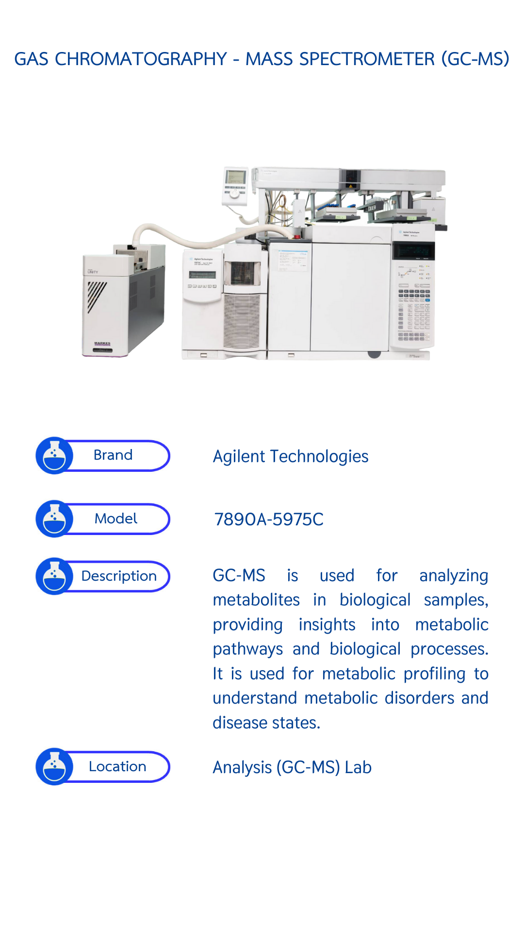 Gas Chromatograph Mass Spectrometer (GC-MS) | สำนักงานวิจัยวิทยาศาสตร์สุขภาพ คณะแพทยศาสตร์ ...